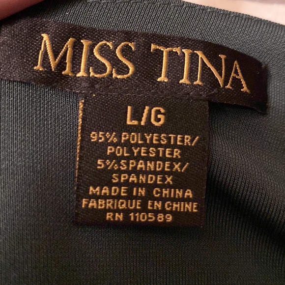 Miss Tina | Dresses | Miss Tina Forest Green Dress Large | Poshmark